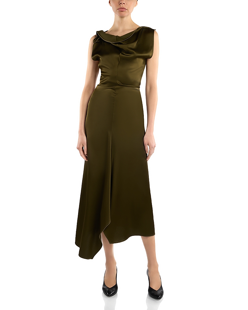 VICTORIA BECKHAM Victoria Beckham Draped Midi Dress